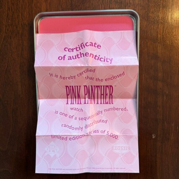 Fossil | Accessories | New Vintage 998 Limited Edition Pink Panther ...